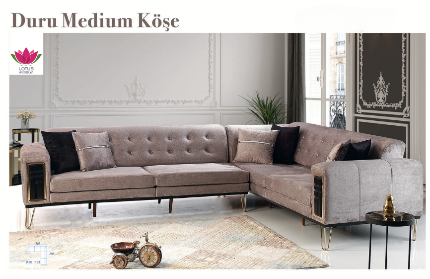Duru Medium Köşe - Lotus Mobilya